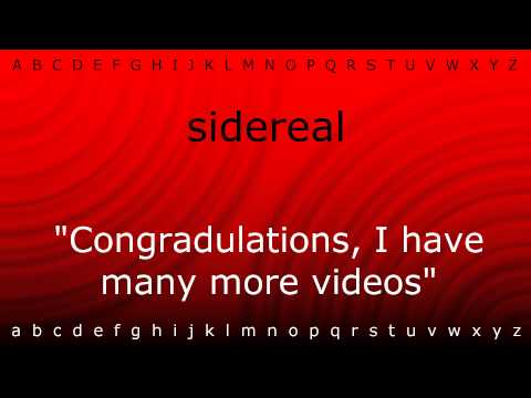 How to say 'sidereal' with Zira.mp4