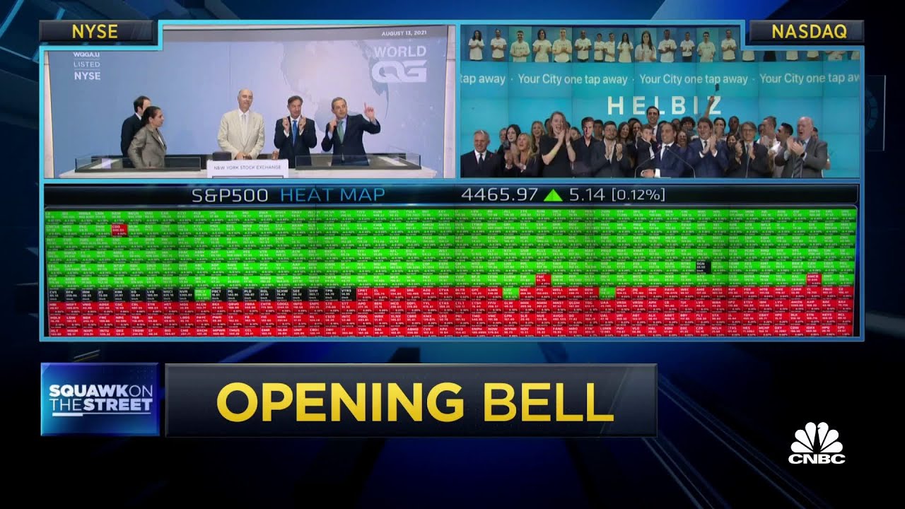 Opening Bell, August 13, 2021