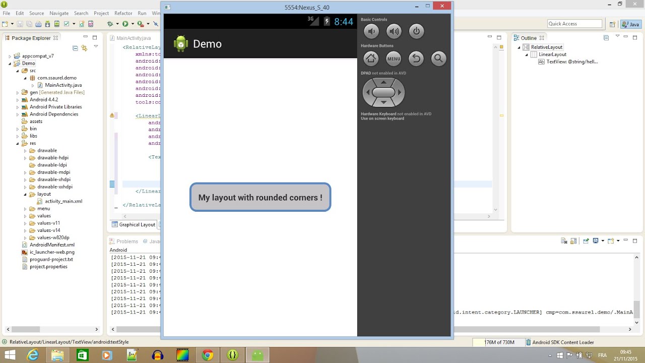 [Tutorial] How to create a layout with rounded corner borders in Android ?