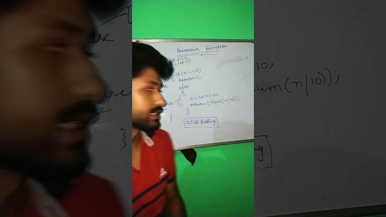 ||about the recursive function....\\ ICSE CODING WITH NITIN..||