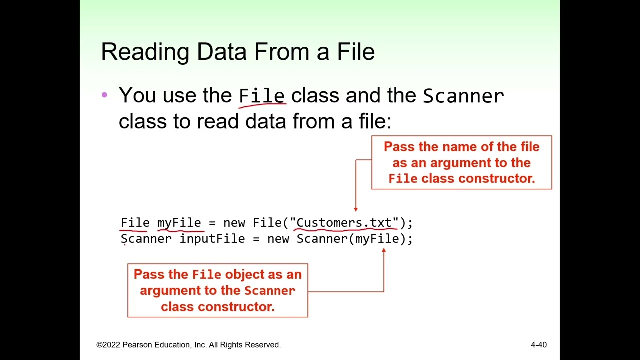 Working with Files in Java. Chapter 4.