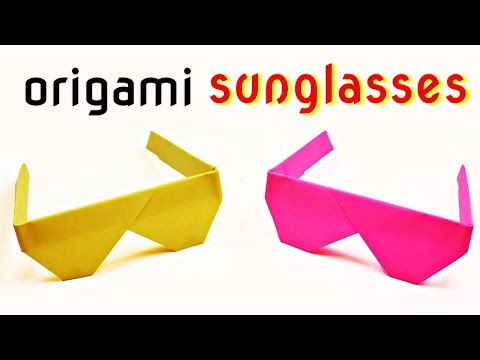Simple Origami 🕶 Sunglasses 🕶 | Easy to make | Paper Folding Crafts | Origami Arts