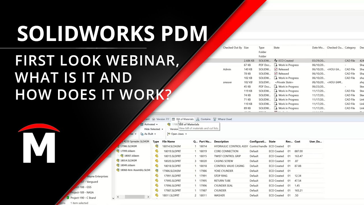 SOLIDWORKS PDM - First Look Webinar