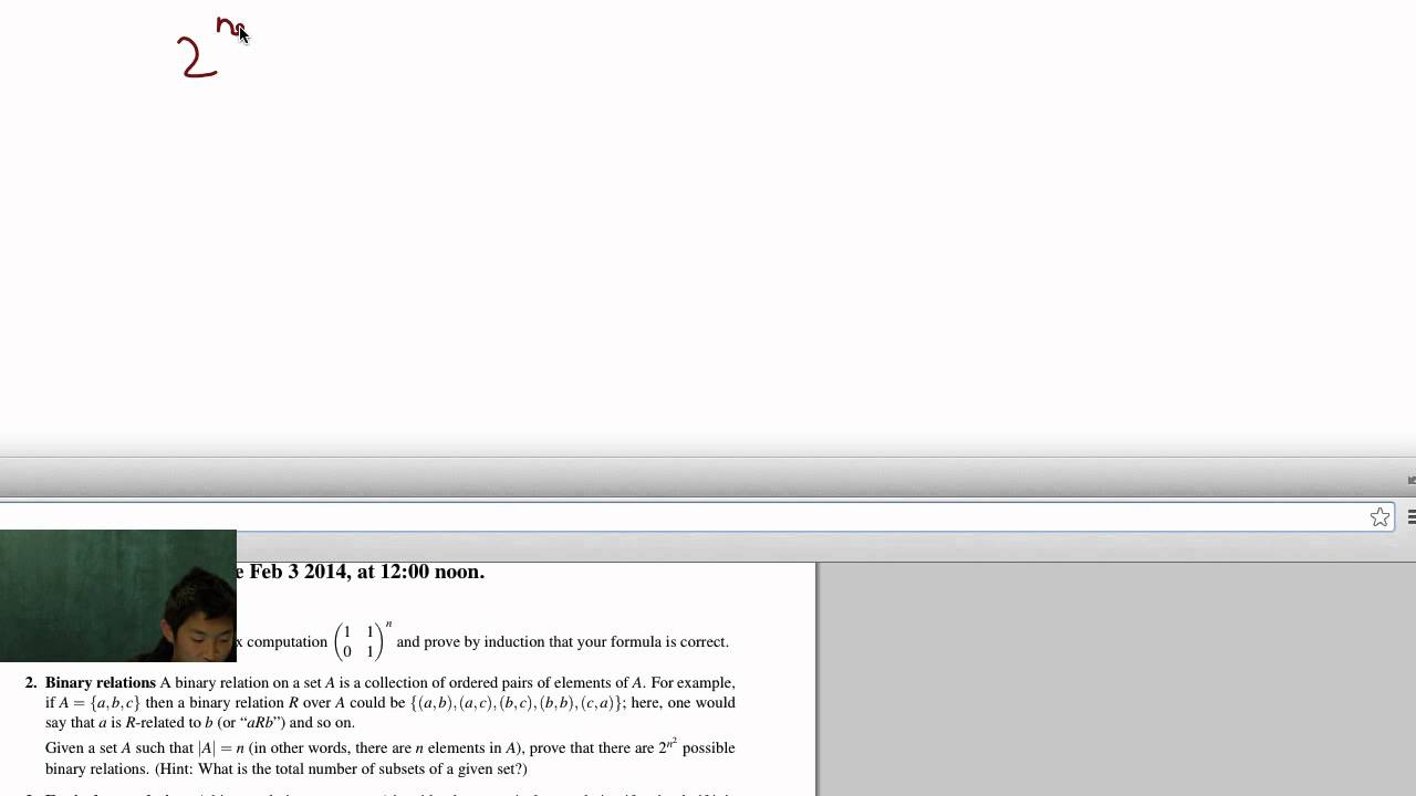 [Spring 14] Homework 2 Problems 1, 2