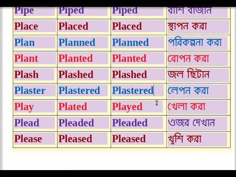 100 Verbs : Starting with P Letter