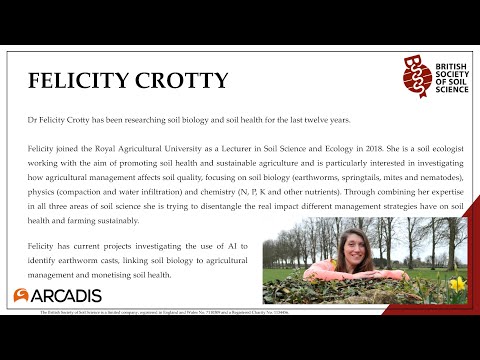 Annual Conference 2021: Soil Health - Dr Felicity Crotty