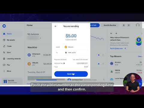 Coinbase - How to make payment on Coinbase