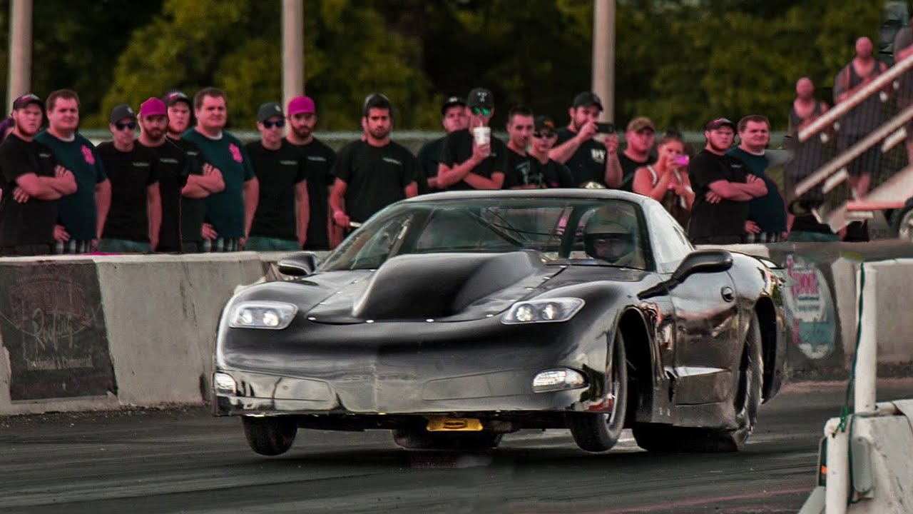 Pro-Mod Corvette Drag Races Street Cars from a Roll, Hilarity Ensues ...