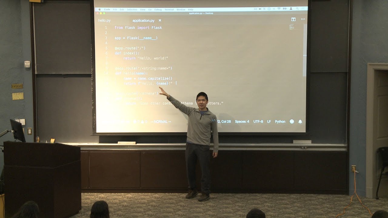 Python and Flask - CS50 Beyond 2019