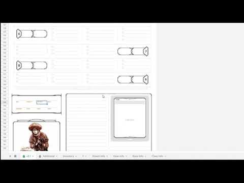 Dungeon and Dragon Online Character Sheet (Gsheet)