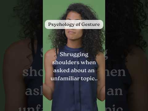 Shrugging shoulders when asked about an unfamiliar topicăPsychology of Gestureă#shorts #facts