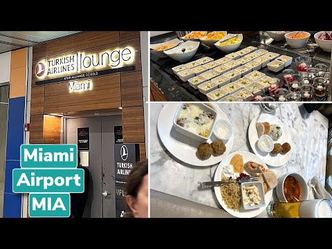 Turkish Airline Lounge Food in Miami Airport MIA