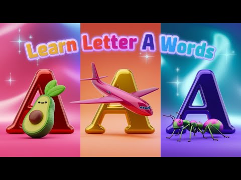 Learn Letter A Words | Amazing 'A' Words for Kids | Fun Educational videos for kids | #kidsvideo