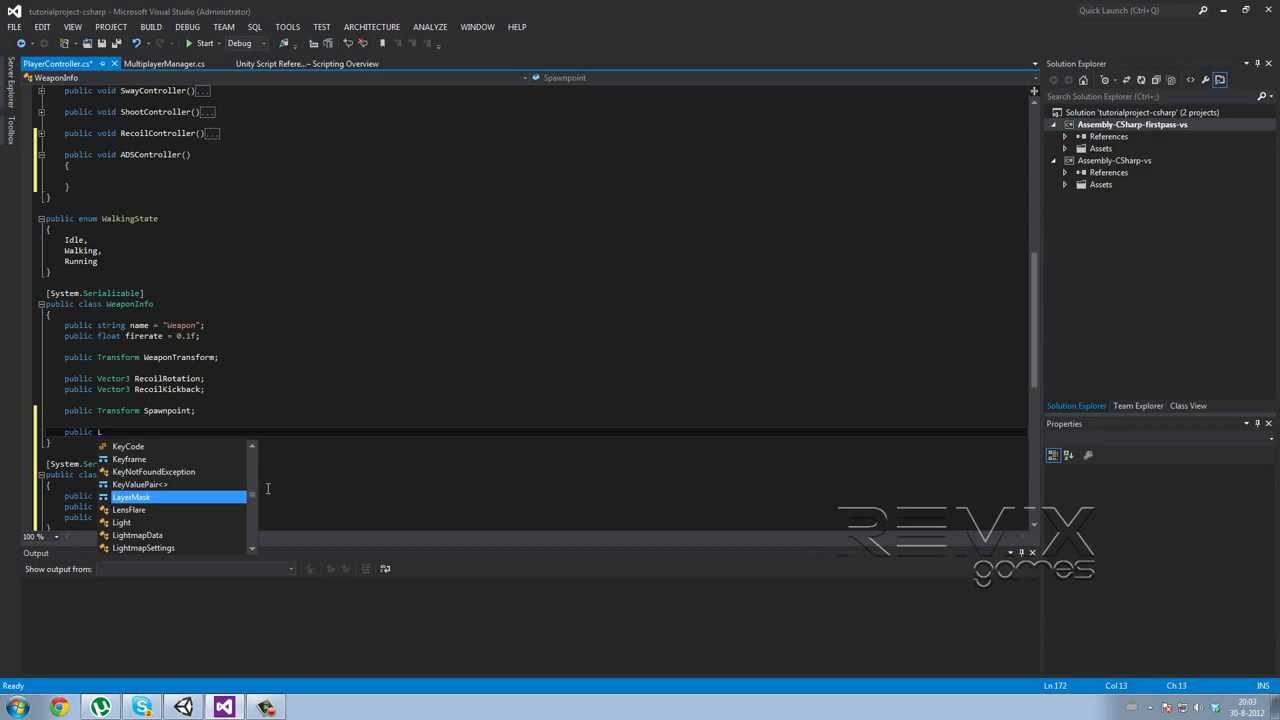 Unity 3D Multiplayer FPS Tutorial #7 Spawning, AimDownSights   More