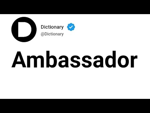 Ambassador Meaning In English