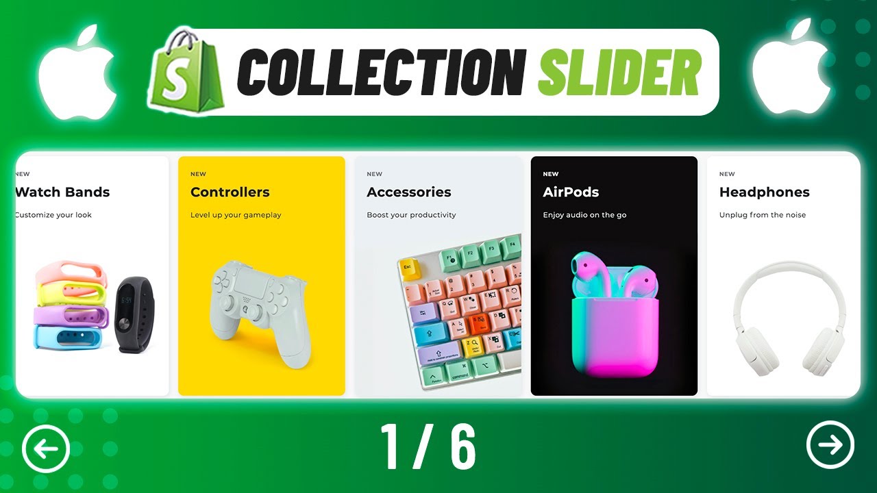 Apple Inspired Collection Slider | Shopify No Code Tutorial