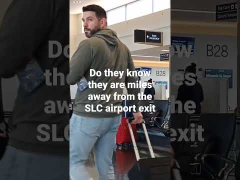 SLC longest airport walk in the world!