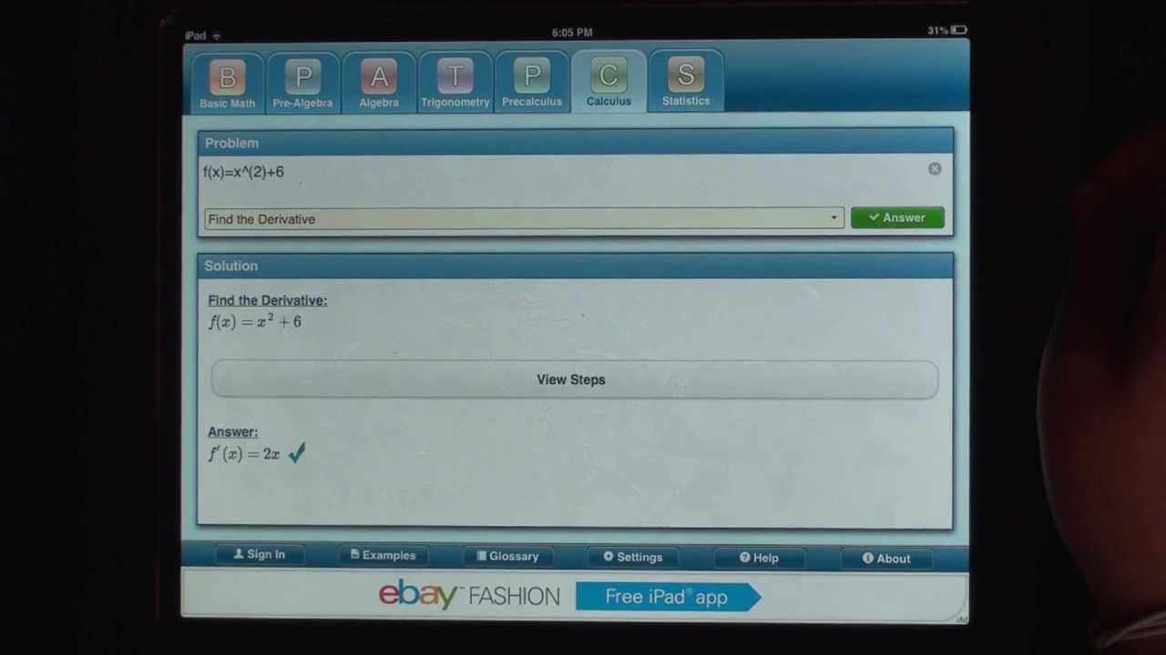 Mathway App Tutorial