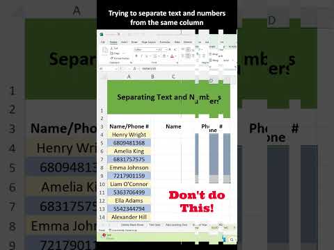 Separate Numbers and Text Using Go To Special in Excel | Quick Trick by Excel Flow