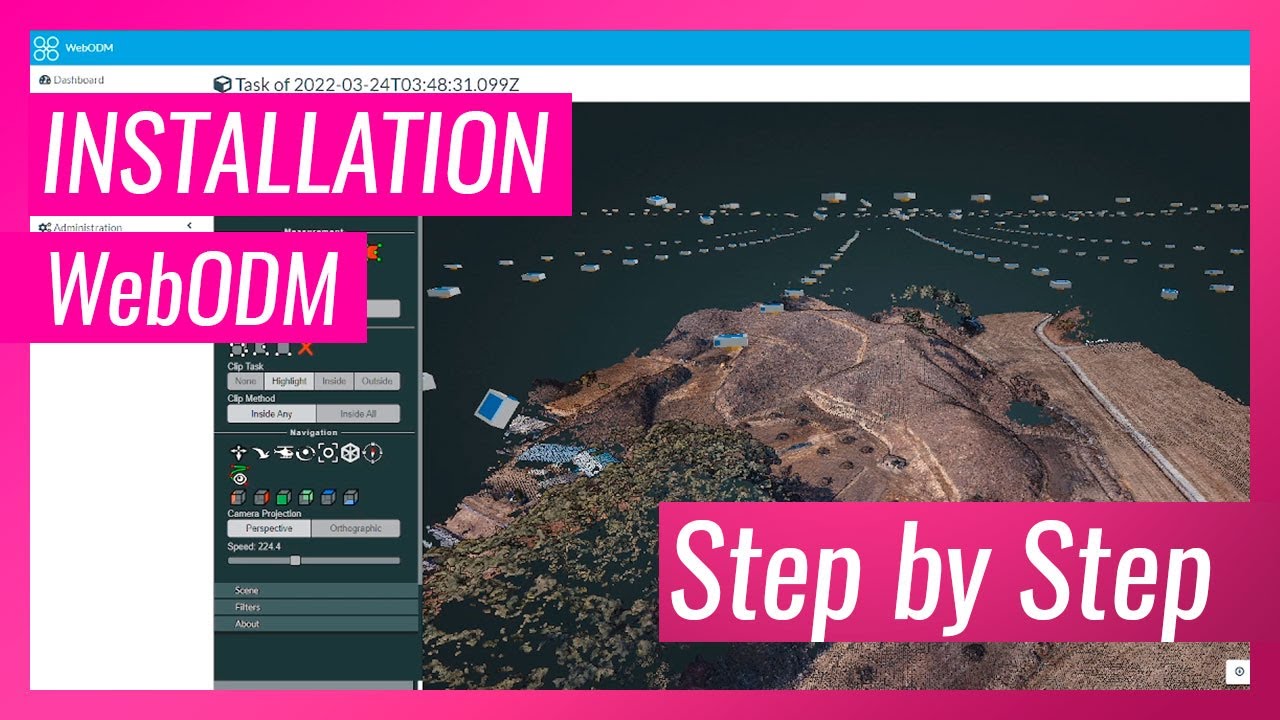 step by step INSTALLATION WeODM + one Example (Litch + Air2s + WebODM)