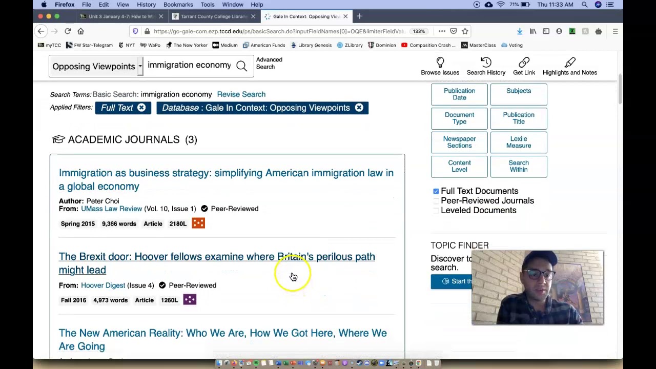 How to use the TCC Databases