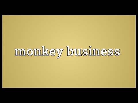 Monkey business Meaning