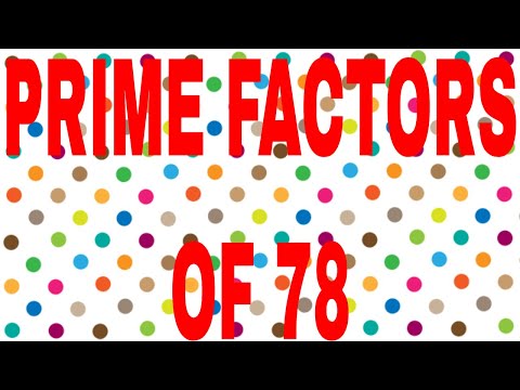 Prime factors of 78