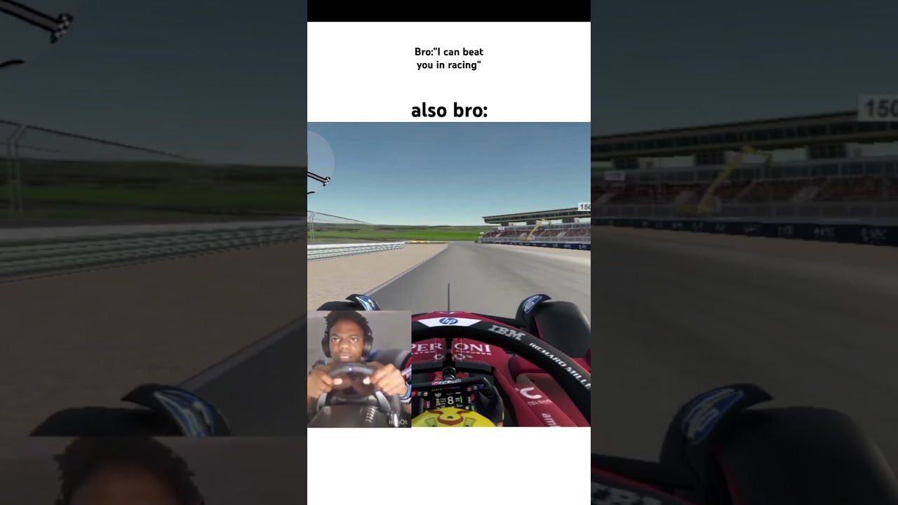 bro think he can beat me🥀 #motorsport #racing #monoposto #formula1 #f1 #f1meme #ishowspeed