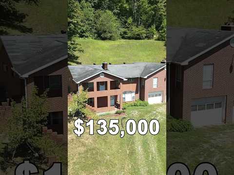 Remote Custom Brick Ranch on 6+ Acres $135,000 #countryestate #countryproperty #forsale #realestate