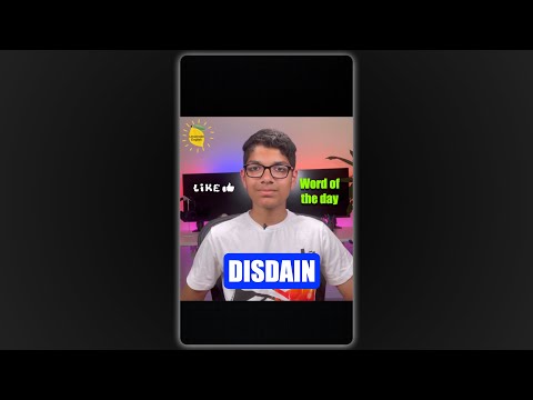 Disdain Meaning || New Words With Their Meaning in English || #shorts #Lessonade_English