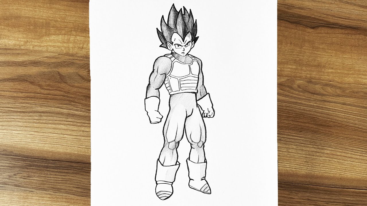 How to draw Vegeta full body || Vegeta drawing full body || Dragon Ball
