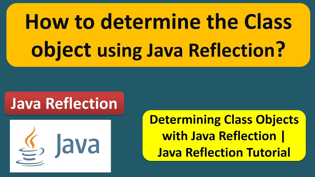 How to determine the Class object using Java Reflection? | Reflection in java