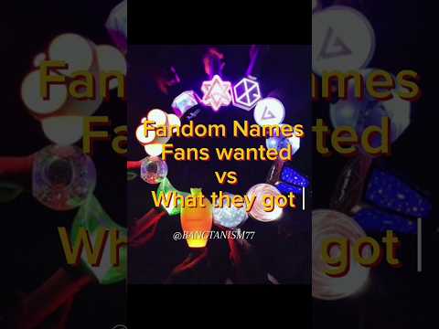 Fandom name fans wanted vs got #kpop#bts#Names