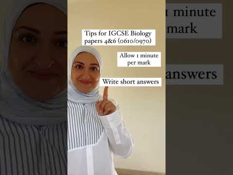 IGCSE BIOLOGY 0610/0970 tips & tricks