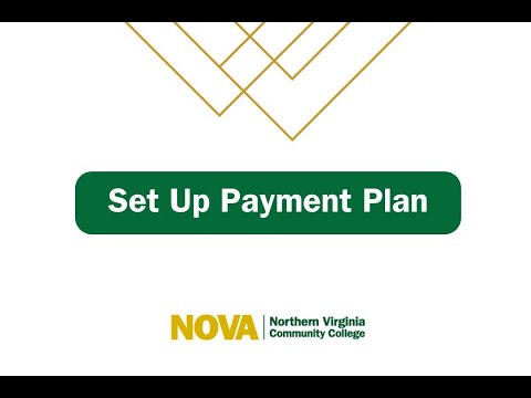 Setting Up Payment Plan