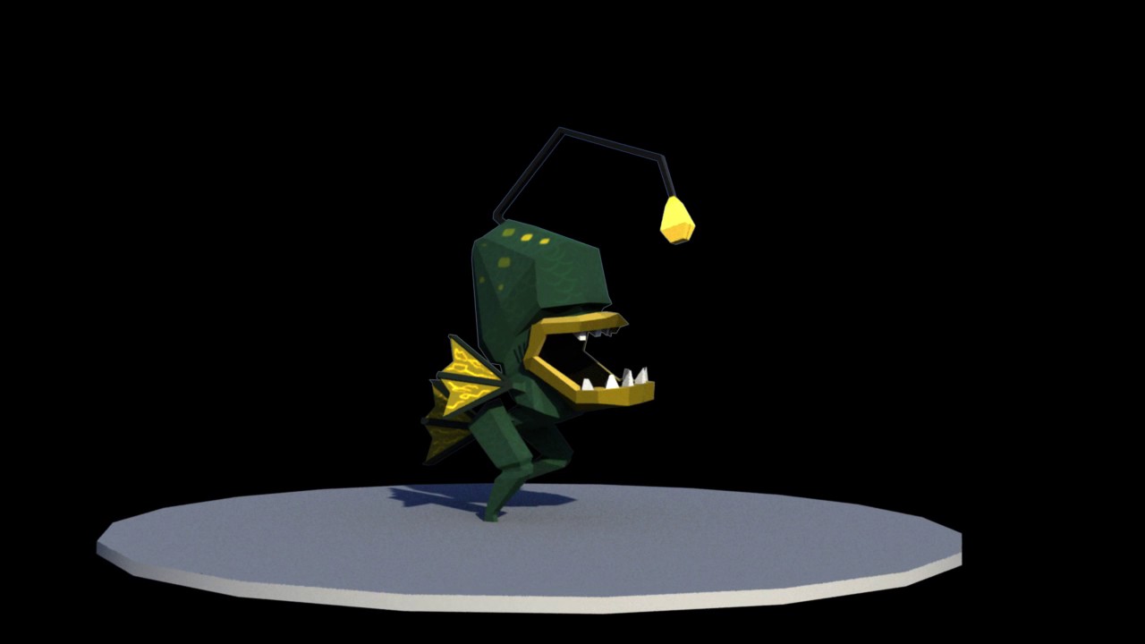 Low Poly Dan-Dan 3D Animated Run Cycle