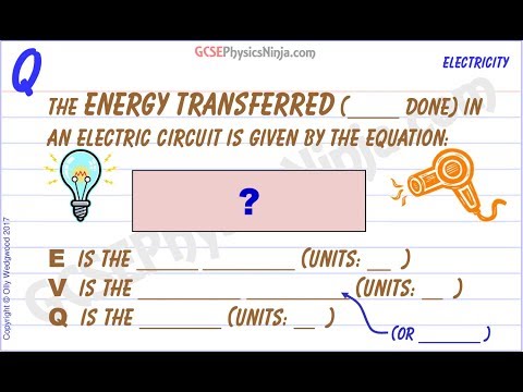 Electrical Energy Formula - Potential Difference and Charge - GCSE Physics