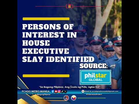 LOOK: Persons of interest in the murder of an official of the House of Representatives have been