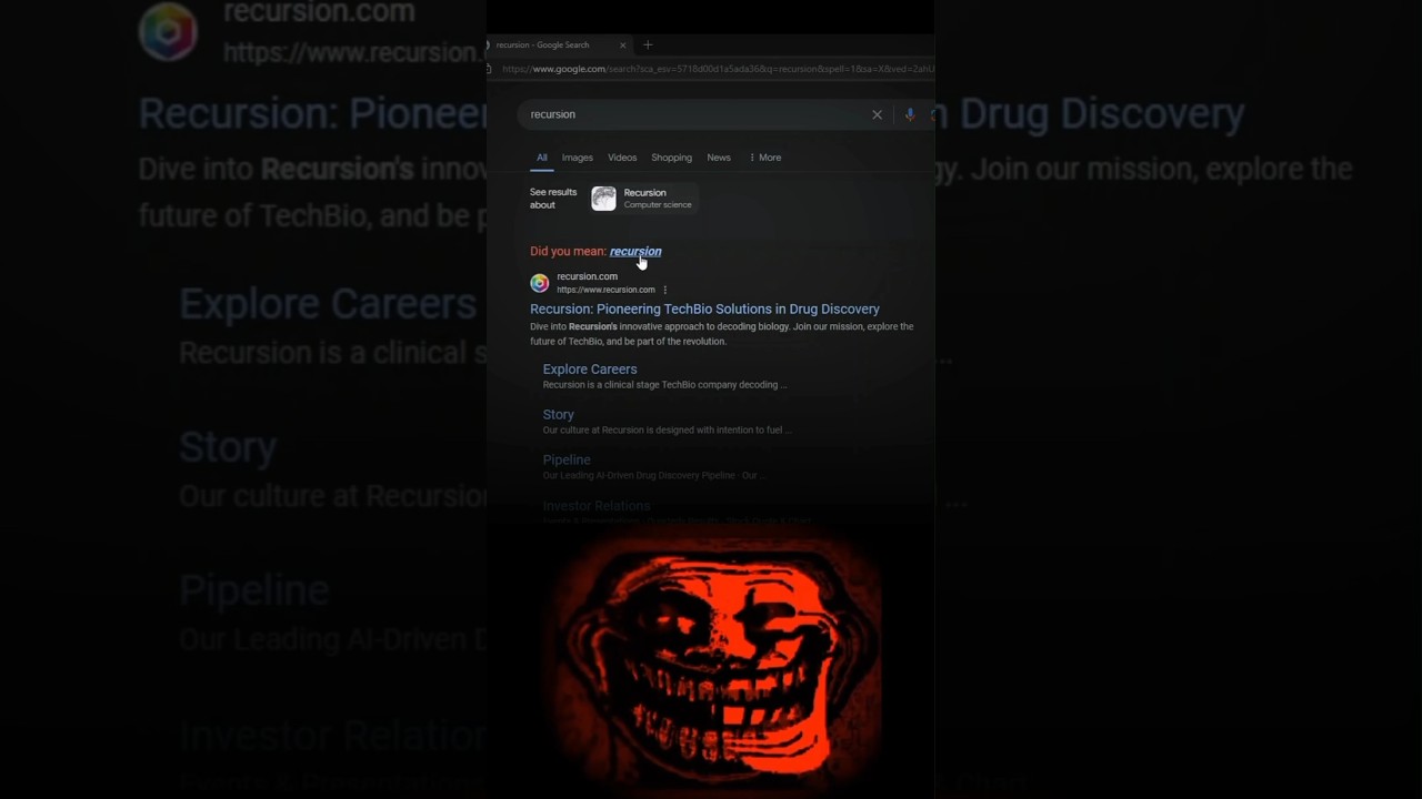 What is recursion by Google 🤣🤣🤣 #programmingmemes