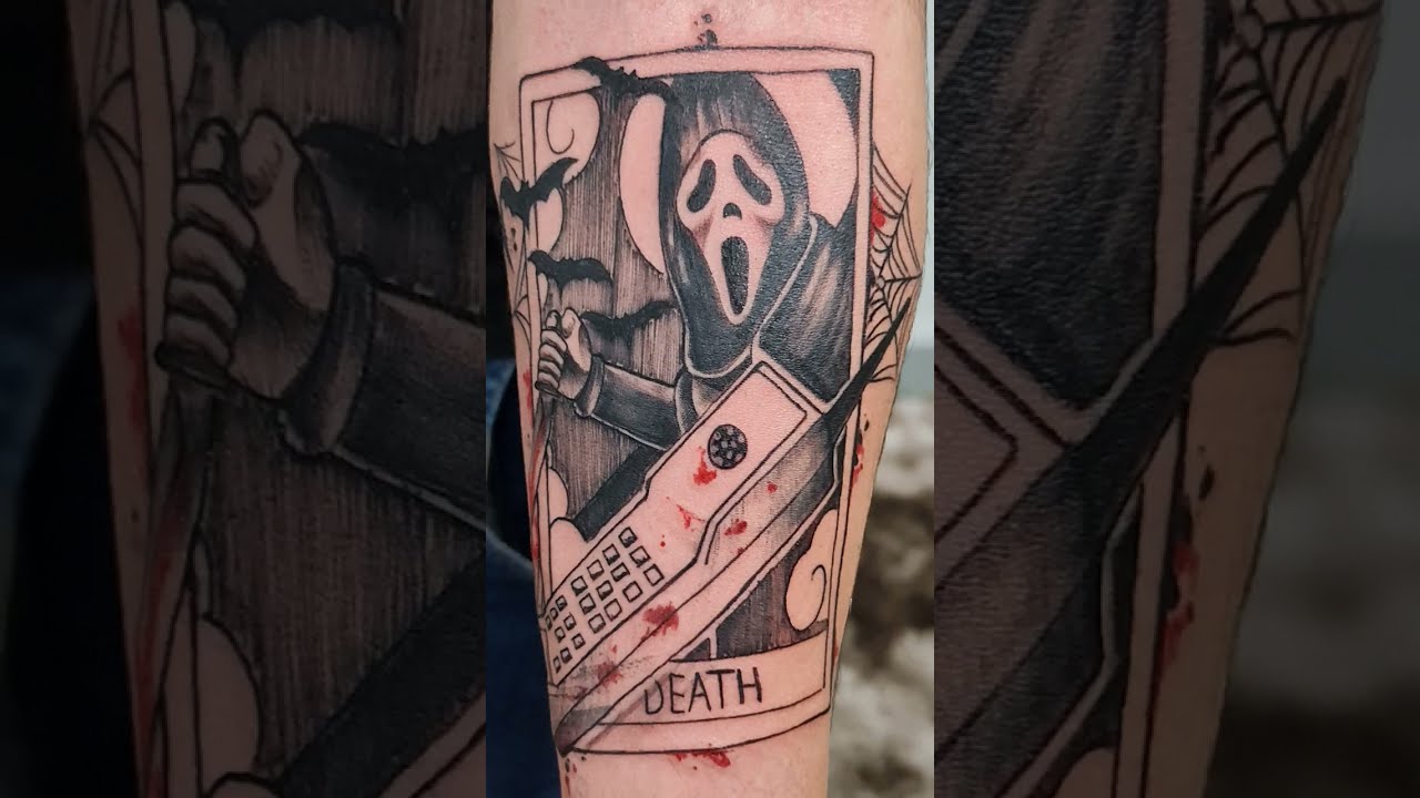 Scream Tattoo ghostface #shorts