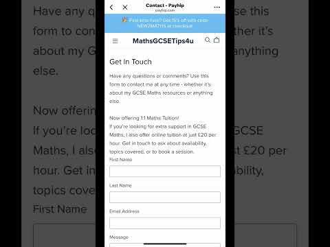 💻 Need help with your GCSE Maths? 📚 Visit my website 🔗 Link in Bio #studywell #exam #maths
