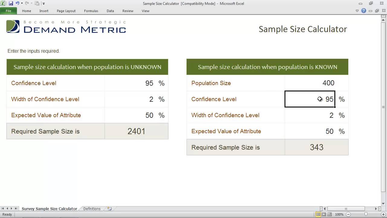 Sample Size Calculator