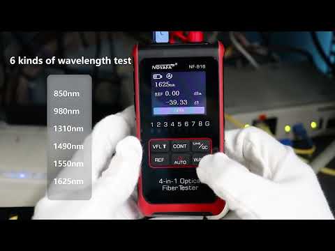 NOYAFA 4 in 1 Fiber Optical Power Meter Visual Fault Locator NF-916 VFL