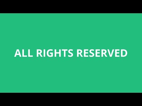 How To Pronounce All Rights Reserved - Pronunciation Academy