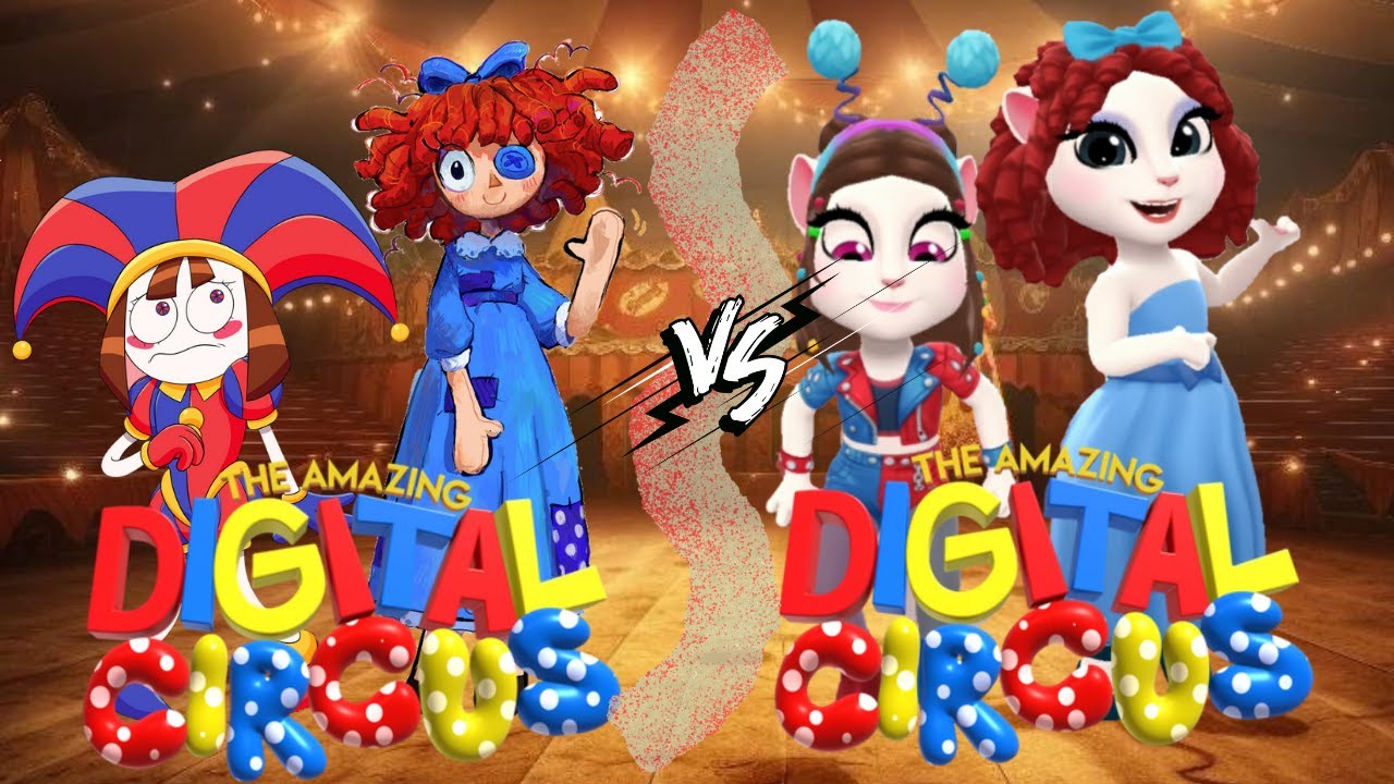 Amazing Digital Circus || Pomni VS Ragatha. #mytalkingangela2 #amazingdigitalcircus