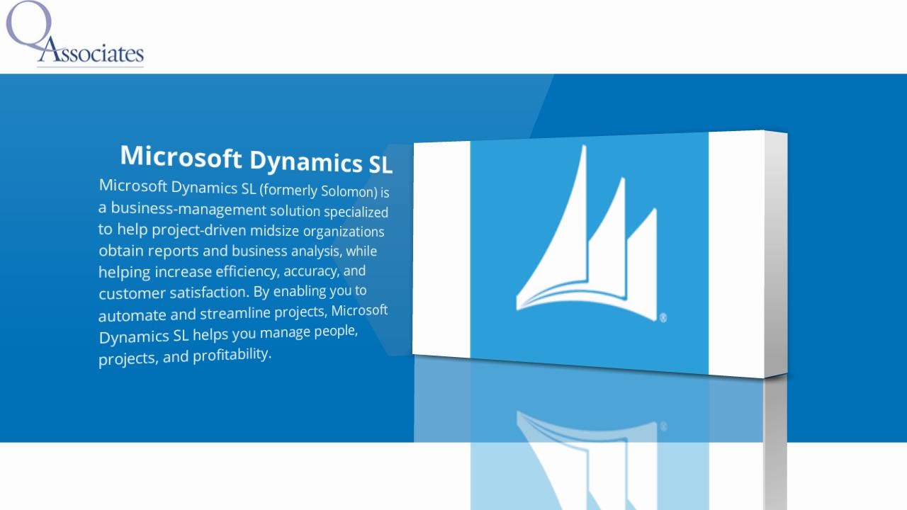 What Is Microsoft Dynamics SL? Queue Associates