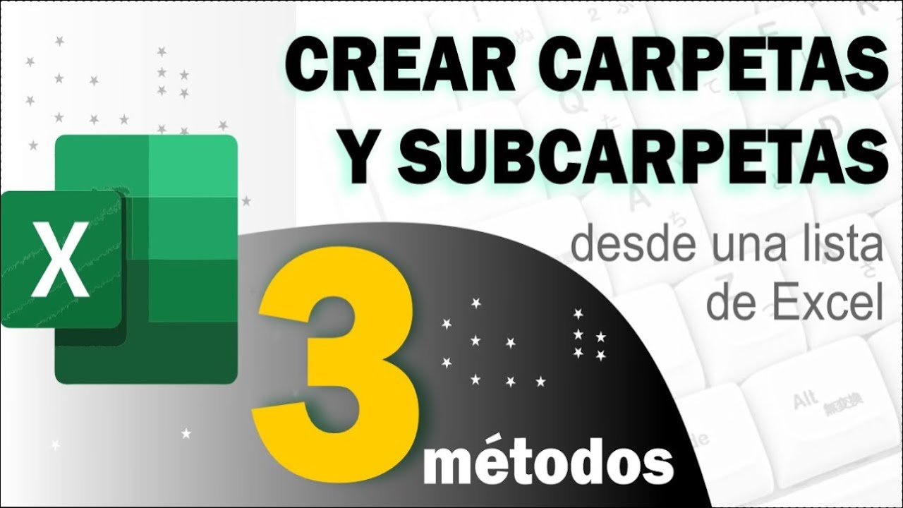 How to create folders and subfolders from an Excel list - 3 METHODS