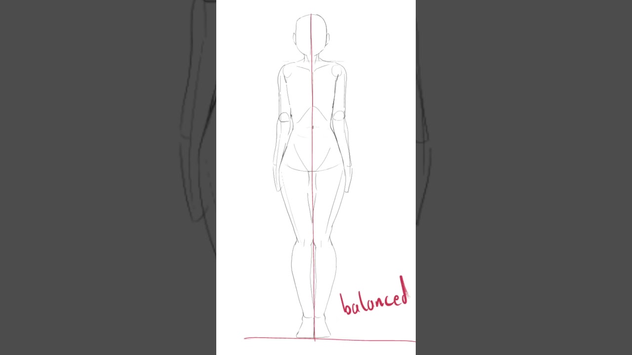 Mistake when Drawing Poses - Quick Art Tips #art #sketch #shorts #tutorial #drawingtutorial #anime