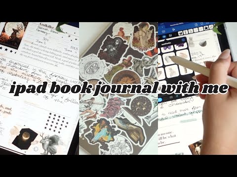 the ultimate ipad book journal video ✨ new stickers, june reads & a greek mythology journal spread