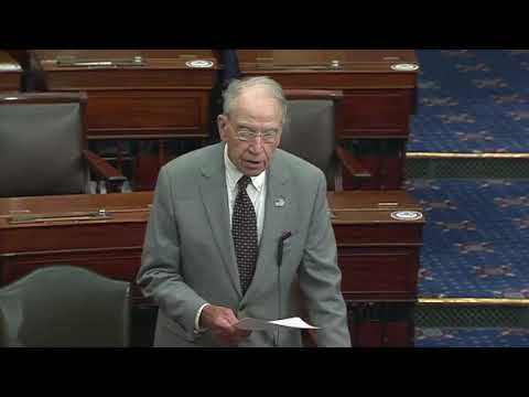 Sen. Chuck Grassley rails against campus "cancel culture"